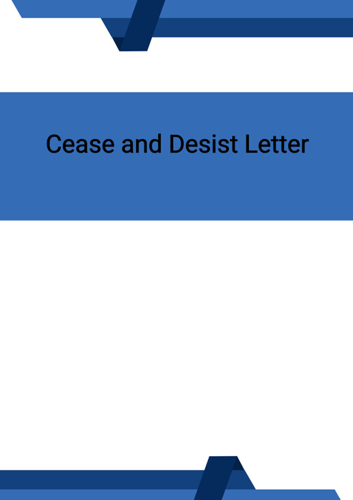 Cease And Desist Letter Template In Word Doc Defamation Of Character 